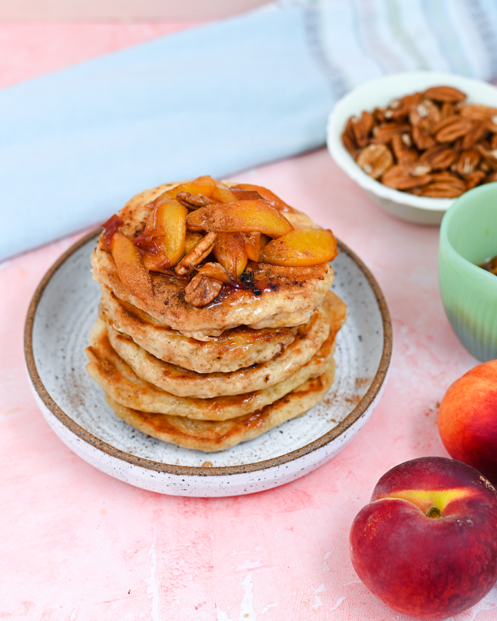 Peach Pancakes - Cozy Peach Kitchen