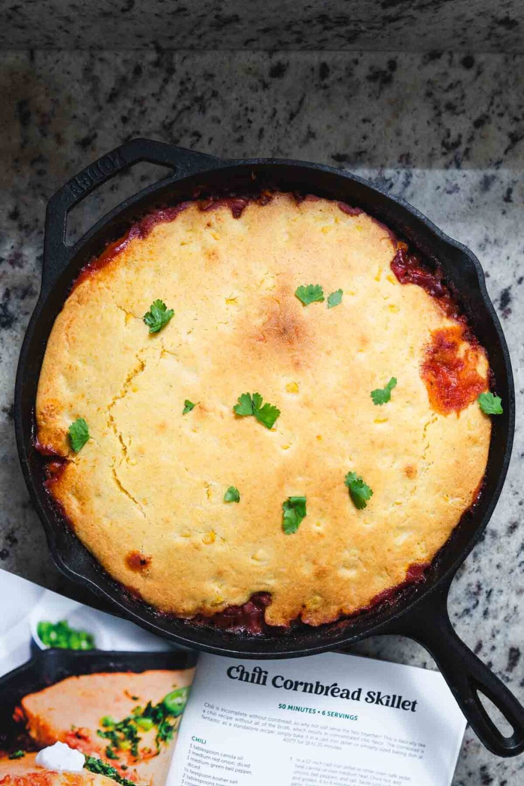 Chili Cornbread Skillet - Cozy Peach Kitchen