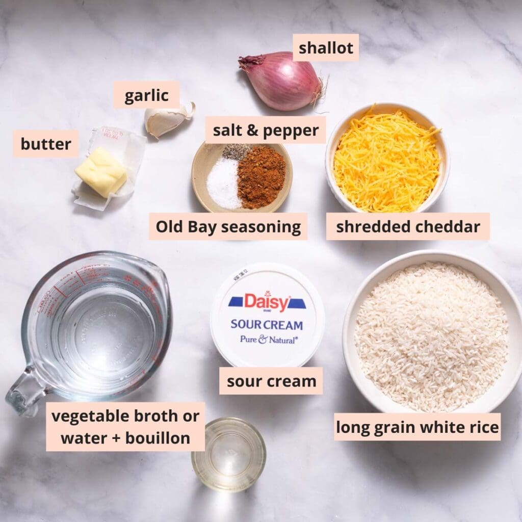 Baked Cheesy Rice - Cozy Peach Kitchen