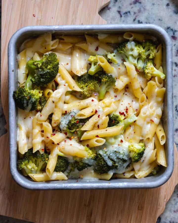 Baked Cheesy Pasta with Broccoli - Cozy Peach Kitchen