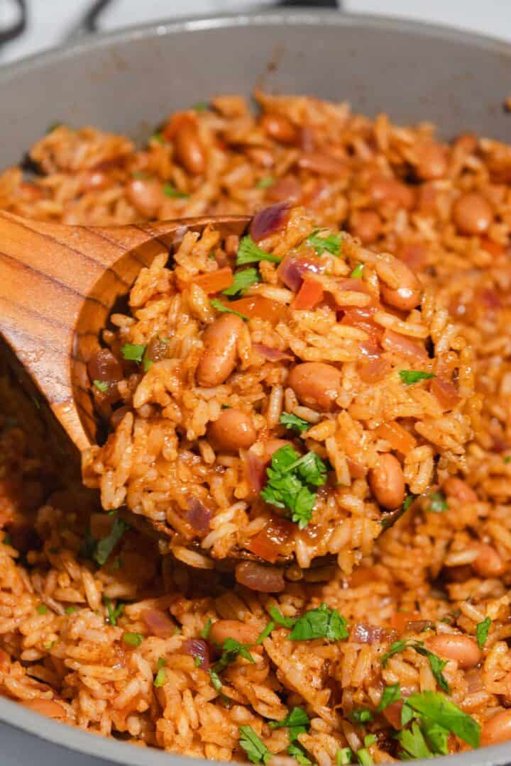 Pinto Beans and Rice (One Pot) - Cozy Peach Kitchen