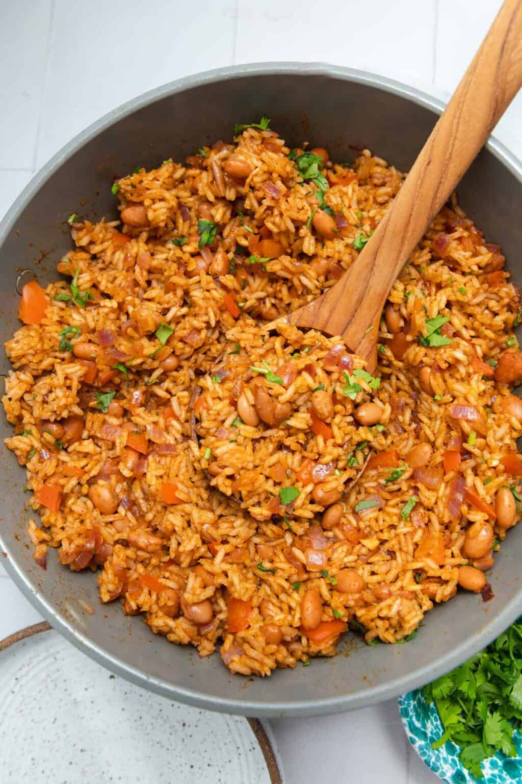 Pinto Beans and Rice (One Pot) - Cozy Peach Kitchen