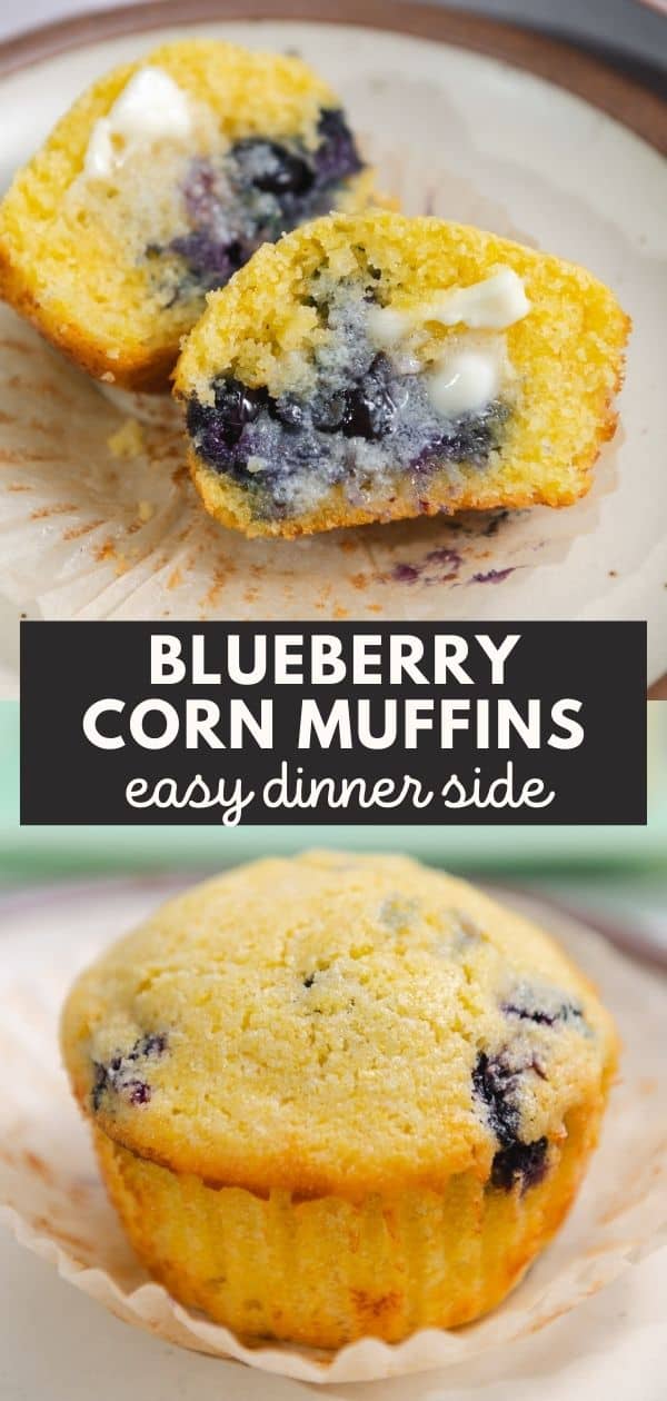 Blueberry Corn Muffins - Cozy Peach Kitchen